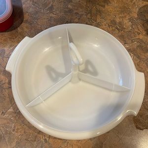 Tupperware | Dining | Tupperware Suzette 3 Section Serving Dish W Lid ...